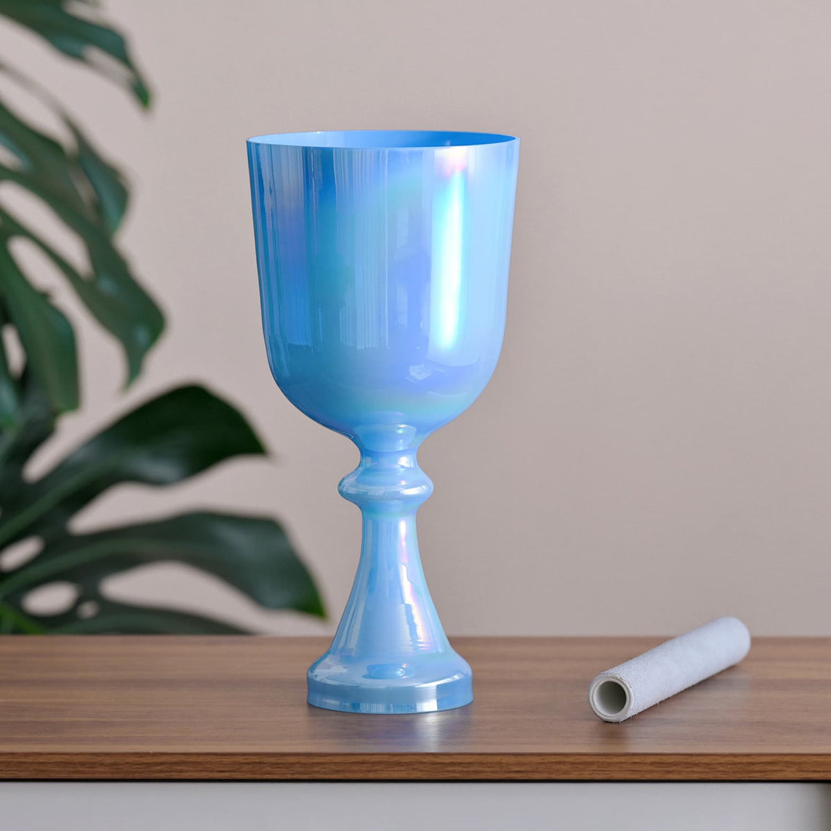 CVNC Dream Blue Chalice Crystal Singing Bowl For Chakra Healing Medita ...